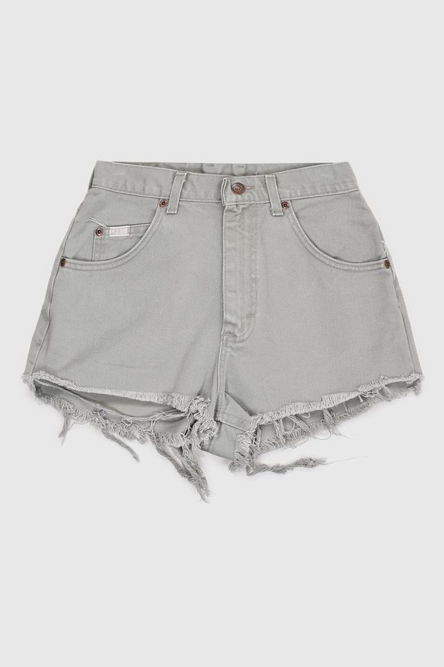 Vintage 90s Lee Grey High Rise Shorts | Urban Outfitters