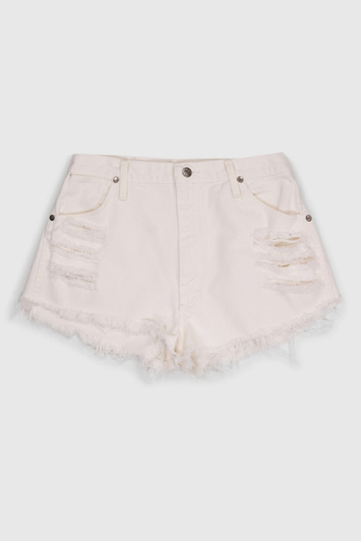 Vintage 90s Wrangler White Distressed Shorts | Urban Outfitters