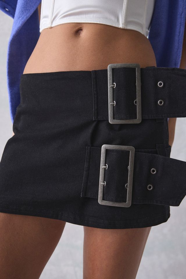 Silence + Noise Sophia Double Belted Micro Skort | Urban Outfitters