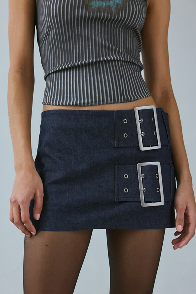 Silence + Noise Sophia Double Belted Micro Skort | Urban Outfitters Canada