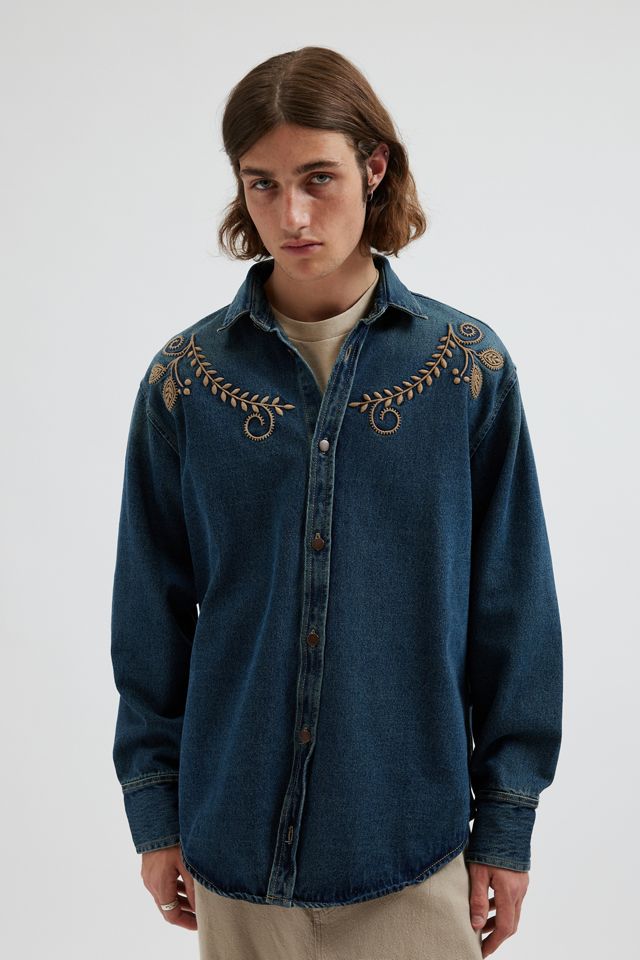 David Catalán Alma Denim Overshirt | Urban Outfitters