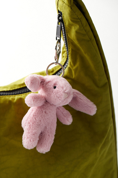 Jellycat Bashful Tulip Bunny Plushie Bag Charm & Keychain | Urban ...