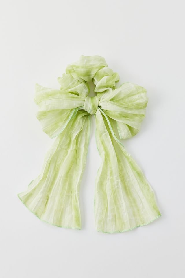 Long Bow Crinkle Scrunchie | Urban Outfitters