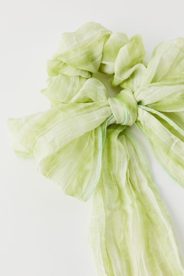 Long Bow Crinkle Scrunchie | Urban Outfitters