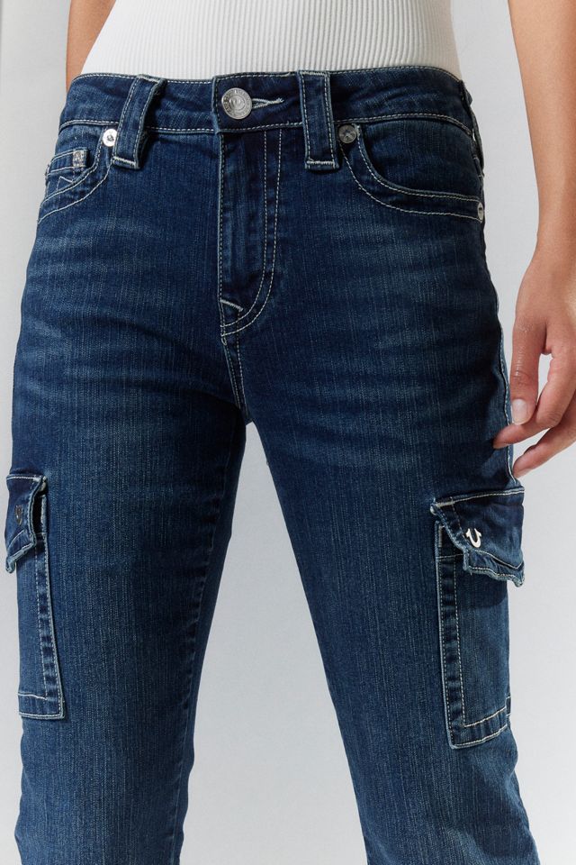 True Religion Slim Cargo Slit Jean | Urban Outfitters