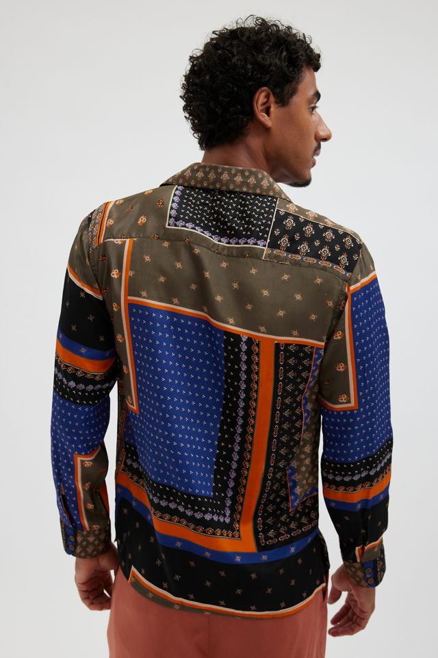 Raga Man Harsith Long Sleeve Button-Down Shirt | Urban Outfitters