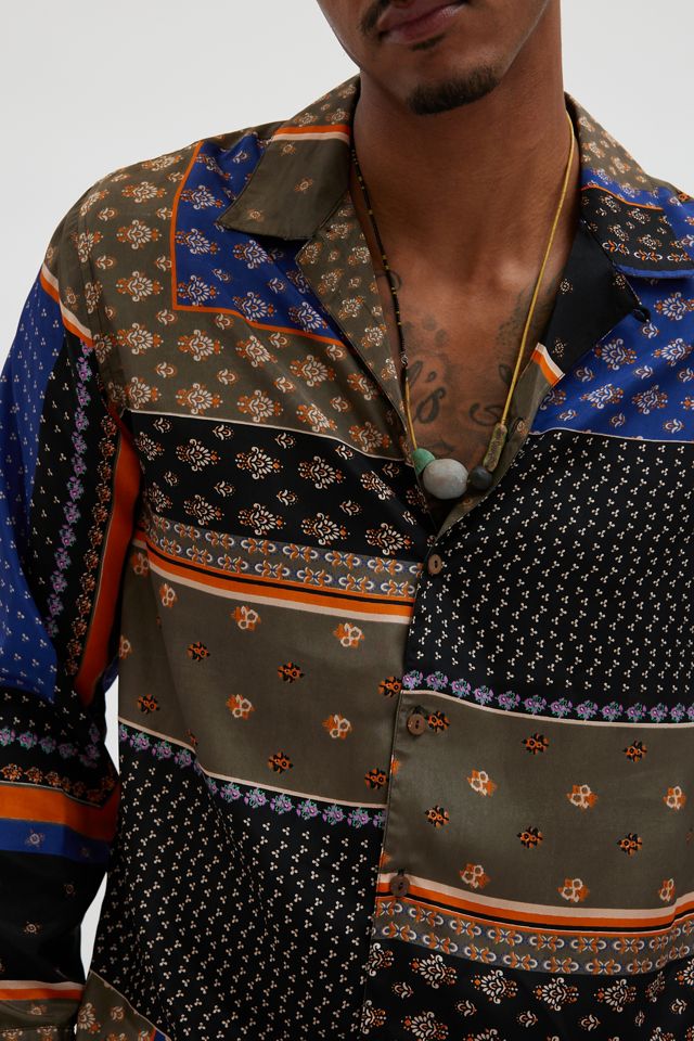 Raga Man Harsith Long Sleeve Button-Down Shirt | Urban Outfitters