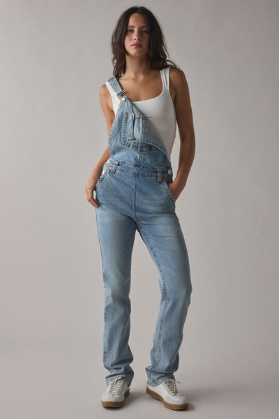True Religion Big T Flap Straight Leg Overall | Urban Outfitters