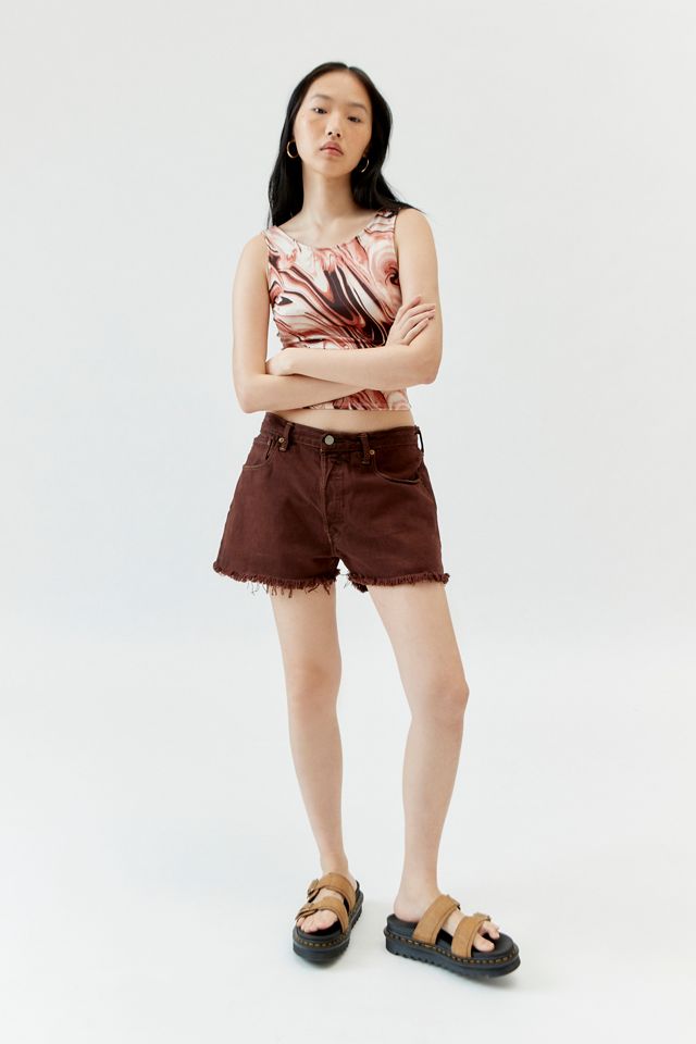 Urban Renewal Remnants Swirl Print Cropped Tank Top | Urban Outfitters