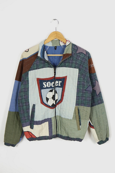 Reworked Sport Quilt Full Zip Jacket | Urban Outfitters