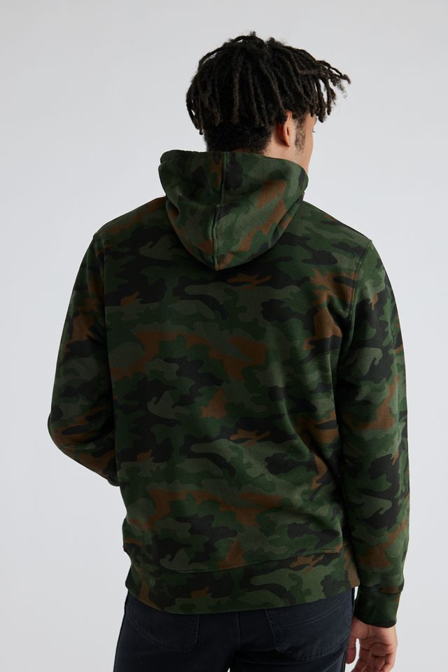 CAT Camo Logo Hoodie Sweatshirt | Urban Outfitters