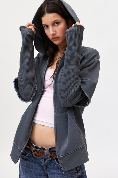 BDG Jaycee Double Layer Hoodie Sweatshirt | Urban Outfitters