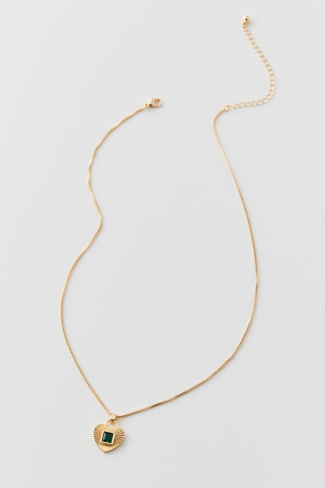 Athena Heart Charm Necklace | Urban Outfitters