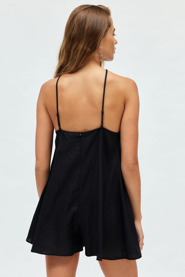 Urban Renewal Made In LA EcoVero™️ Halter Romper | Urban Outfitters