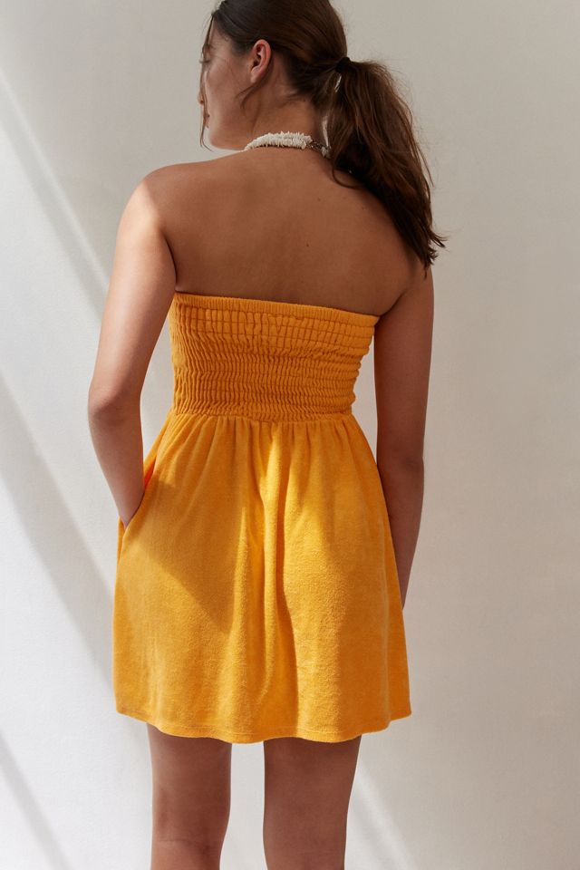 Urban Renewal Remnants Terry Tube Mini Dress | Urban Outfitters