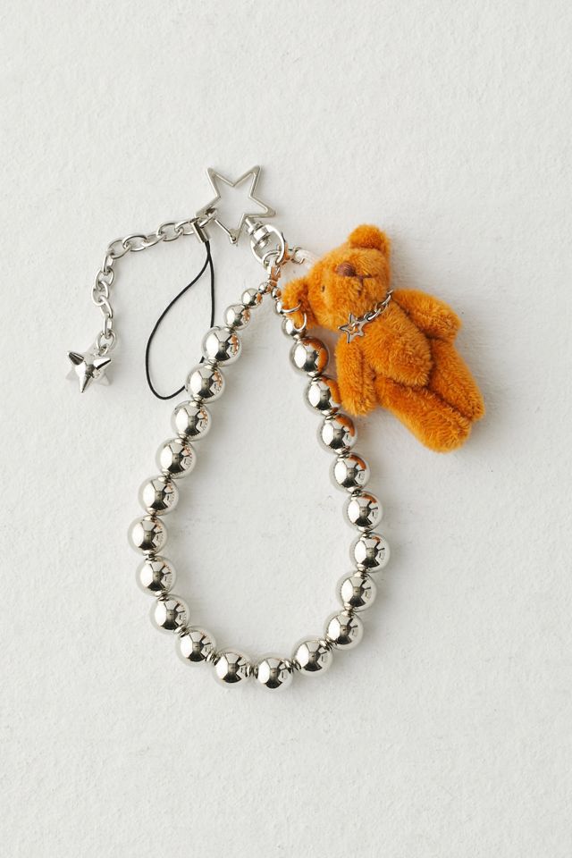 Velvet Luna Bear Phone Strap & Keychain | Urban Outfitters