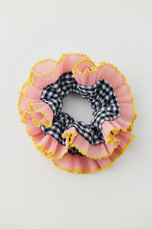 Ruffle Gingham Scrunchie | Urban Outfitters Canada