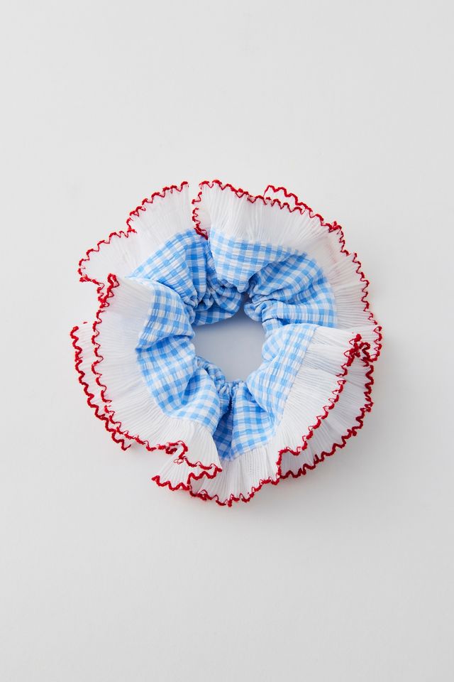 Ruffle Gingham Scrunchie | Urban Outfitters