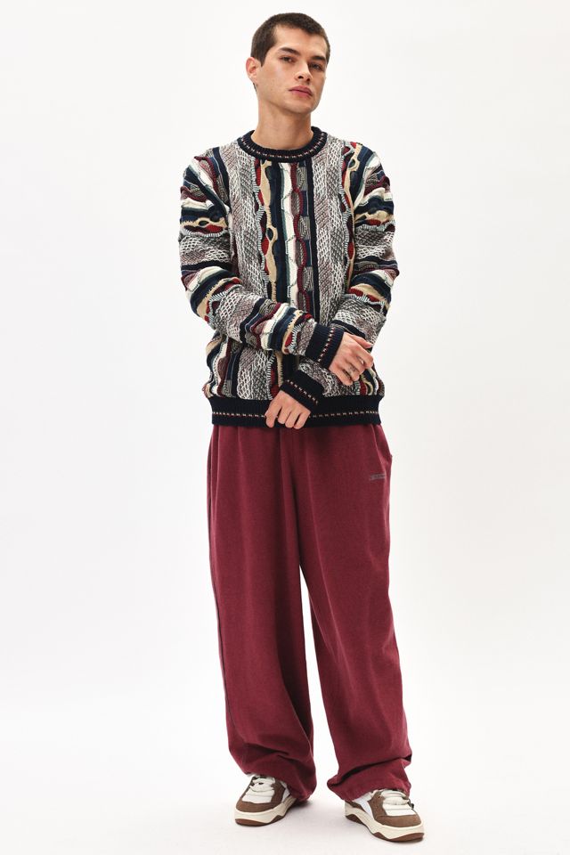 Ayker Multi Texture Knit Crew Neck Sweater | Urban Outfitters