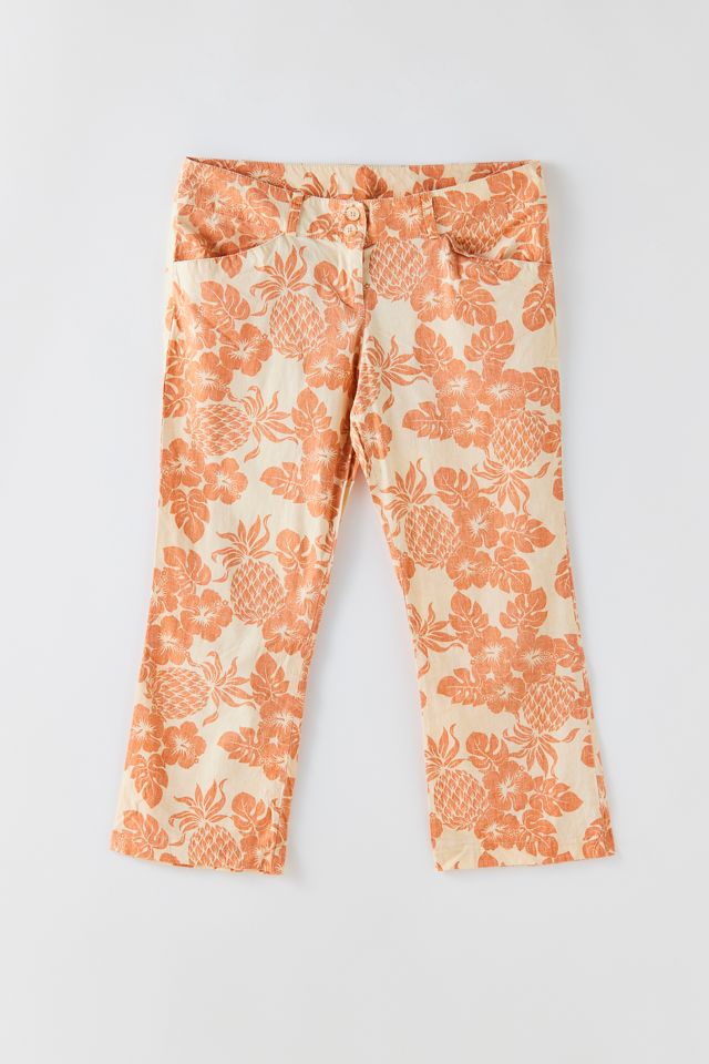Vintage Tropical Capri Pant | Urban Outfitters