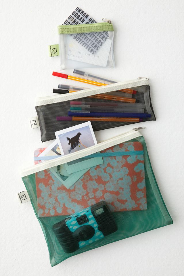 Papier Tigre Mesh Pencil Pouch Set | Urban Outfitters