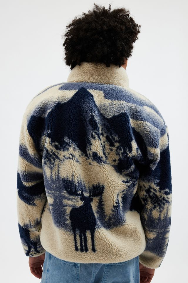 Parks Project Acadia Moose Pattern Fleece Jacket | Urban Outfitters Canada