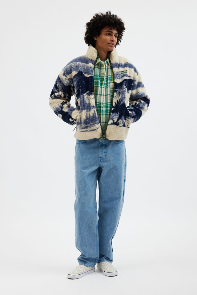 Parks Project Acadia Moose Pattern Fleece Jacket | Urban Outfitters