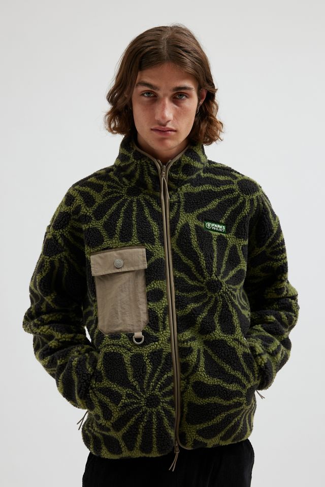 Parks Project Wildflowers Mock Neck Full Zip Fleece Jacket | Urban ...