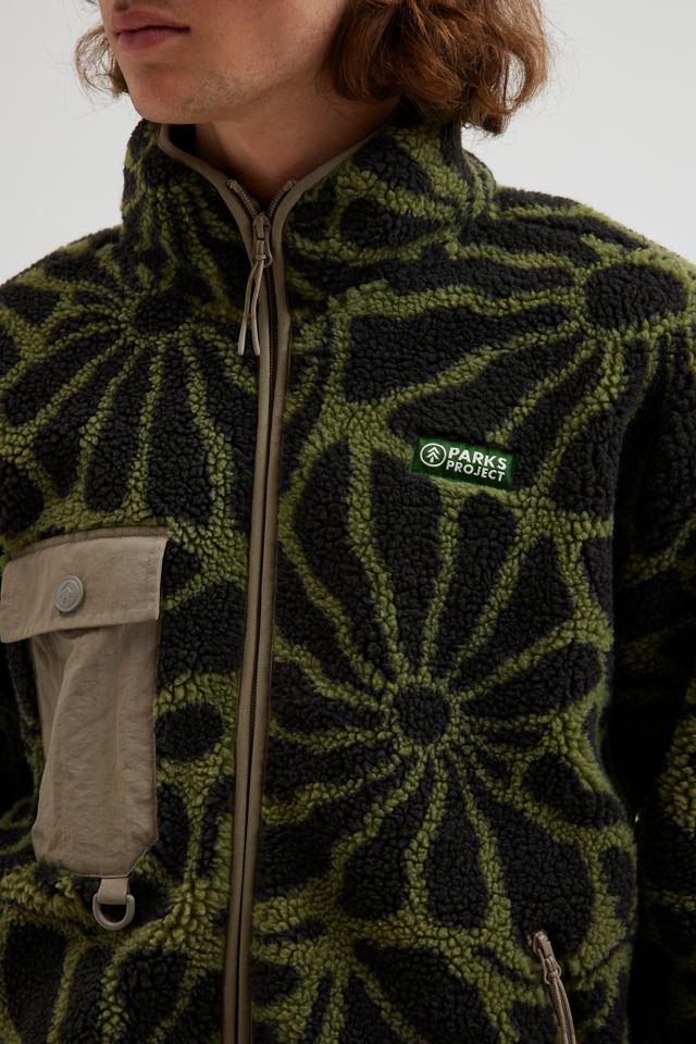 Parks Project Wildflowers Mock Neck Full Zip Fleece Jacket | Urban ...