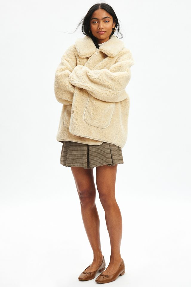 Kimchi Blue Kiki Faux Shearling Chore Jacket | Urban Outfitters