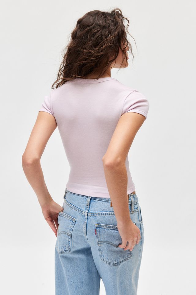 Kimchi Blue Spaghetti Graphic Baby Tee | Urban Outfitters