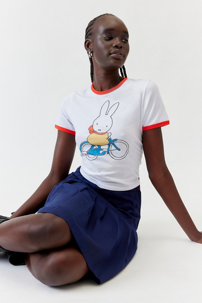 Miffy Bike Ringer Baby Tee | Urban Outfitters