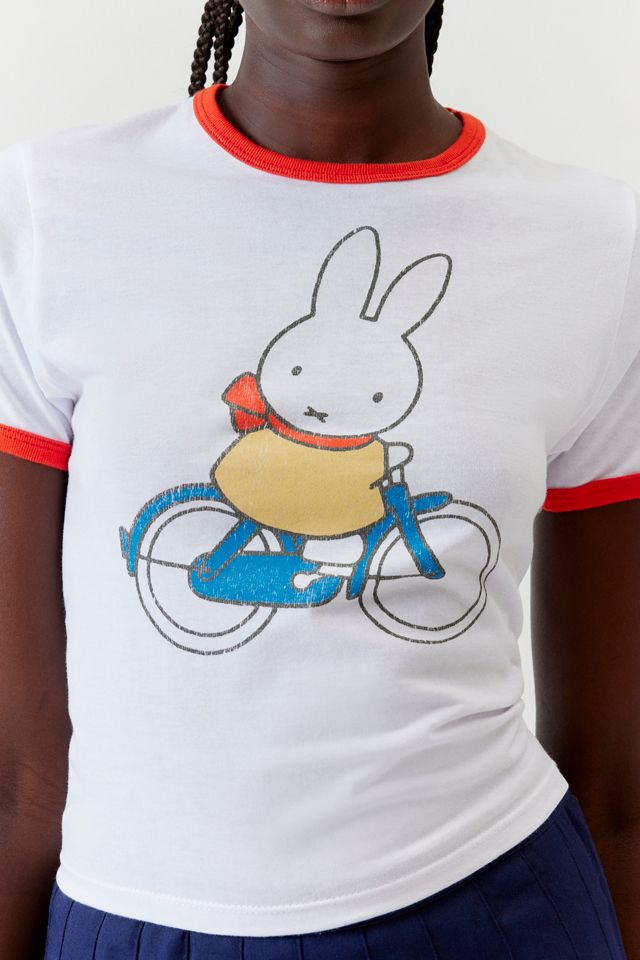 Miffy Bike Ringer Baby Tee | Urban Outfitters