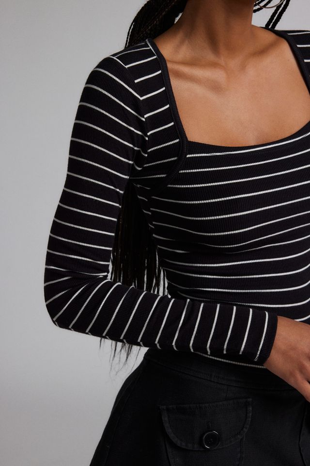 Silence + Noise Brody Long Sleeve Shrug Top | Urban Outfitters