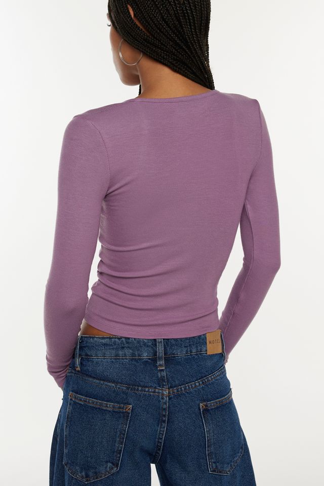 Silence + Noise Brody Long Sleeve Shrug Top | Urban Outfitters