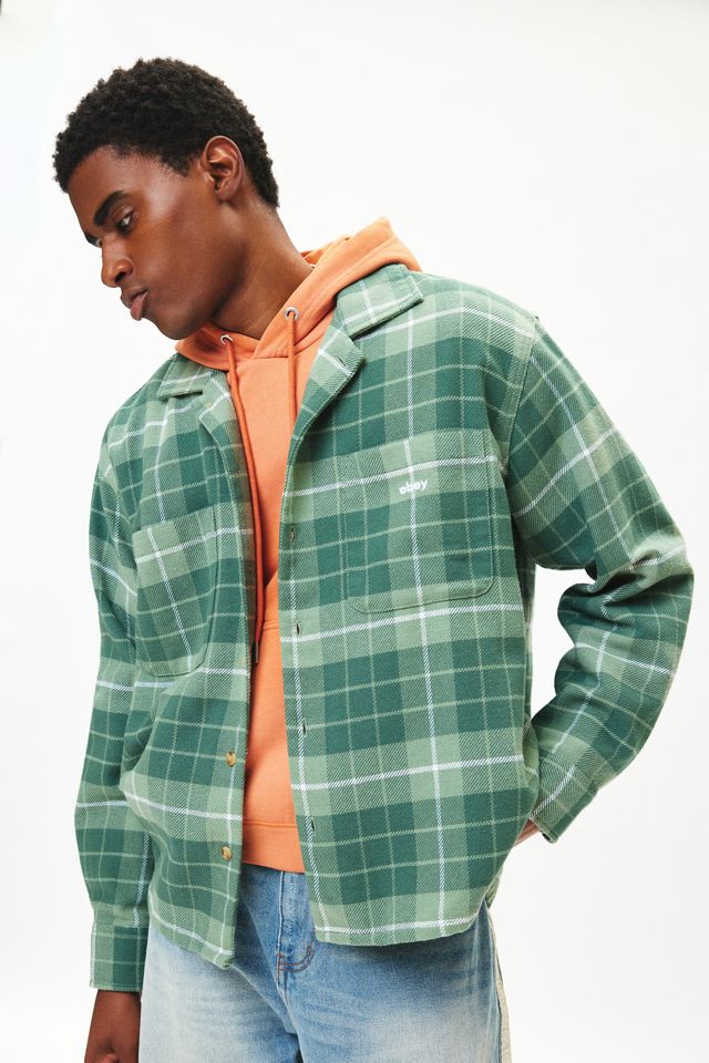 OBEY Bigwig Simon Woven Long Sleeve Button-Down Shirt | Urban Outfitters