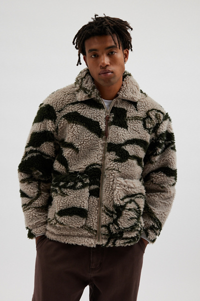OBEY Mushroom Pattern Fleece Jacket | Urban Outfitters