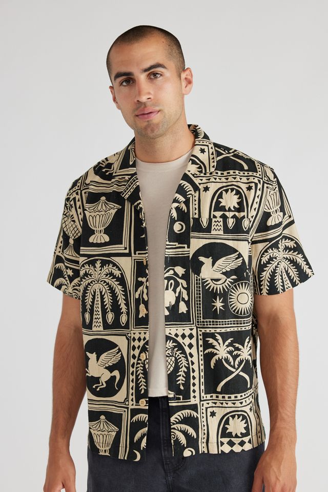 Kuwalla Tee Linen Printed Yacht Shirt | Urban Outfitters