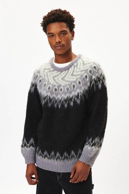 Stussy Brushed Crew Neck Sweater | Urban Outfitters Stussy Brushed Crew Neck Sweater | Urban Outfitters