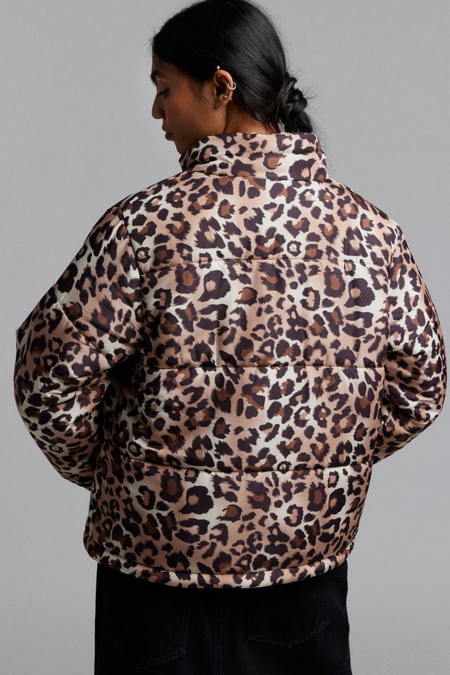 Wednesday's Girl Leopard Print Puffer Coat | Urban Outfitters Canada