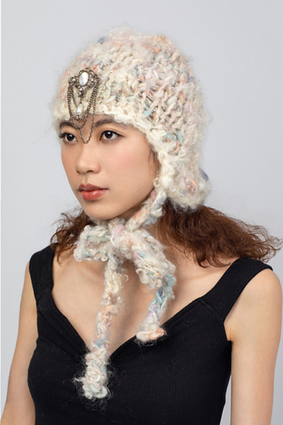 Bluus Pastel Mohair Cap | Urban Outfitters
