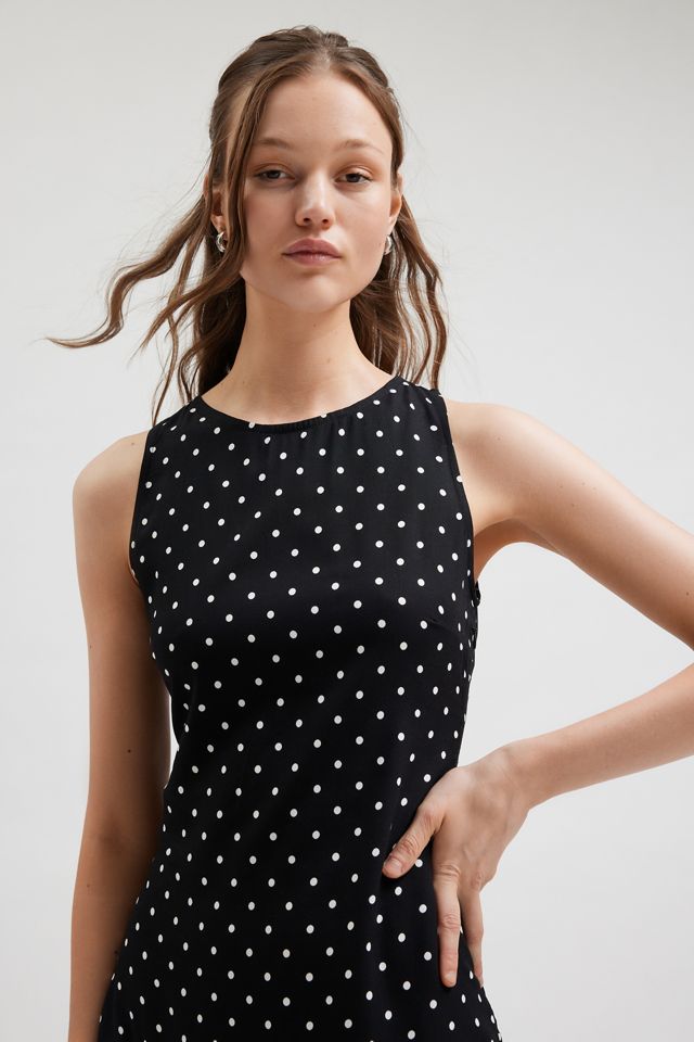 Motel Ayana Polka Dot Open-Back Mini Dress | Urban Outfitters