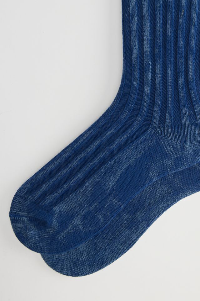 Thick Ribbed Overdyed Sock | Urban Outfitters