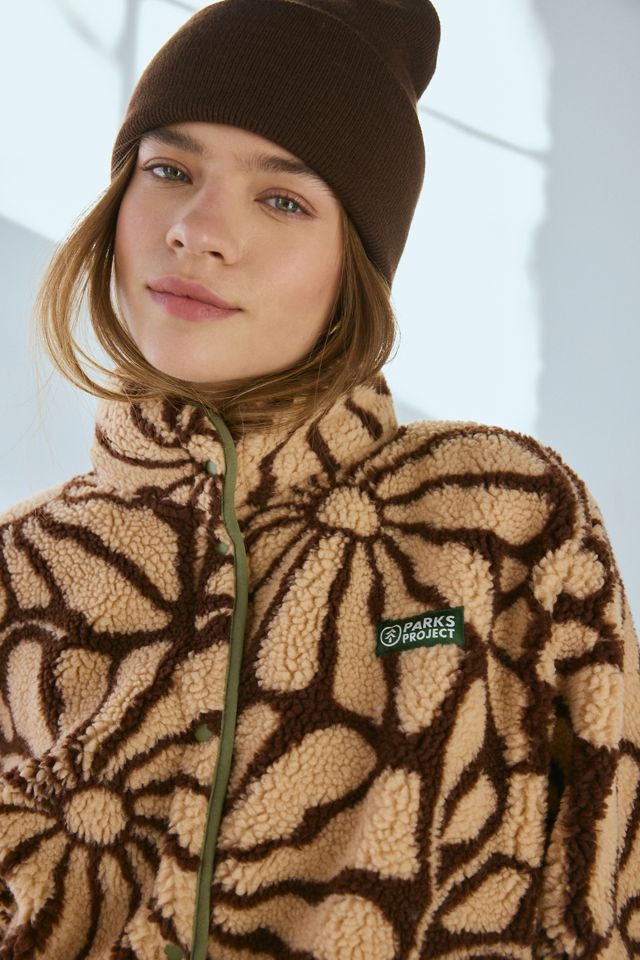 Parks Project Desert Wildflowers High Pile Fleece Jacket | Urban Outfitters