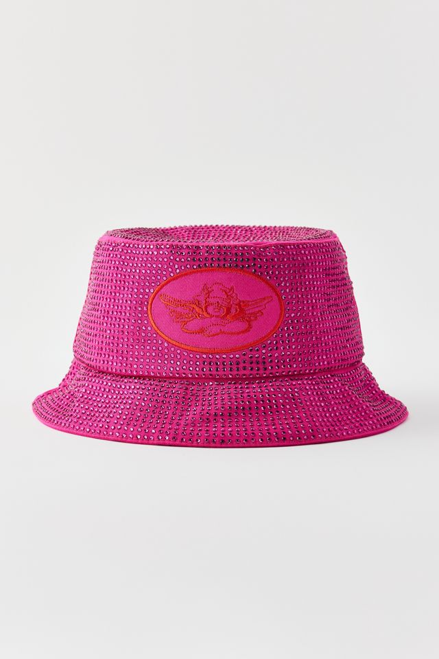 Boys Lie Pink Me L8R Rhinestone Bucket Hat | Urban Outfitters
