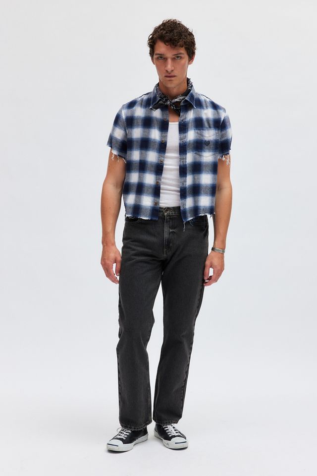 Urban Renewal Remade Cropped Boxy Flannel Shirt | Urban Outfitters