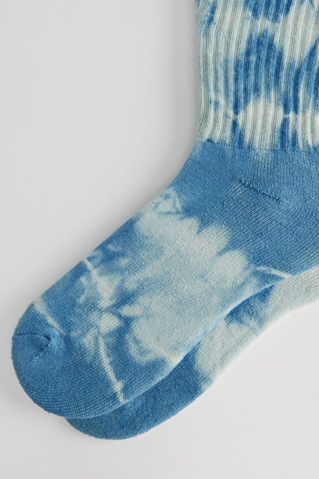 American Trench Indigo Dyed Retro Crew Sock | Urban Outfitters