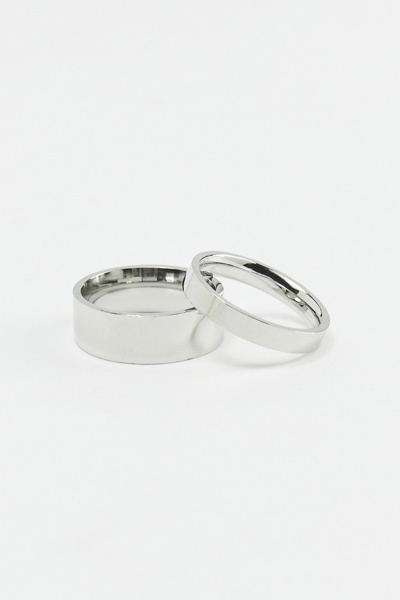 Solid Stainless Steel Ring Set | Urban Outfitters