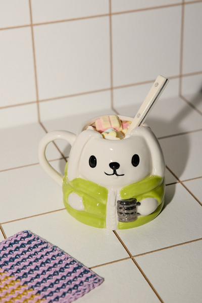 Cozy Bunny Mug | Urban Outfitters