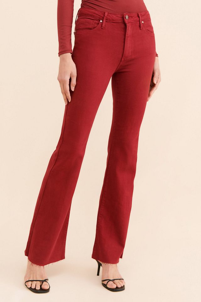 JUST BLACK DENIM High Rise Scissor Cut Flare Jeans | Urban Outfitters